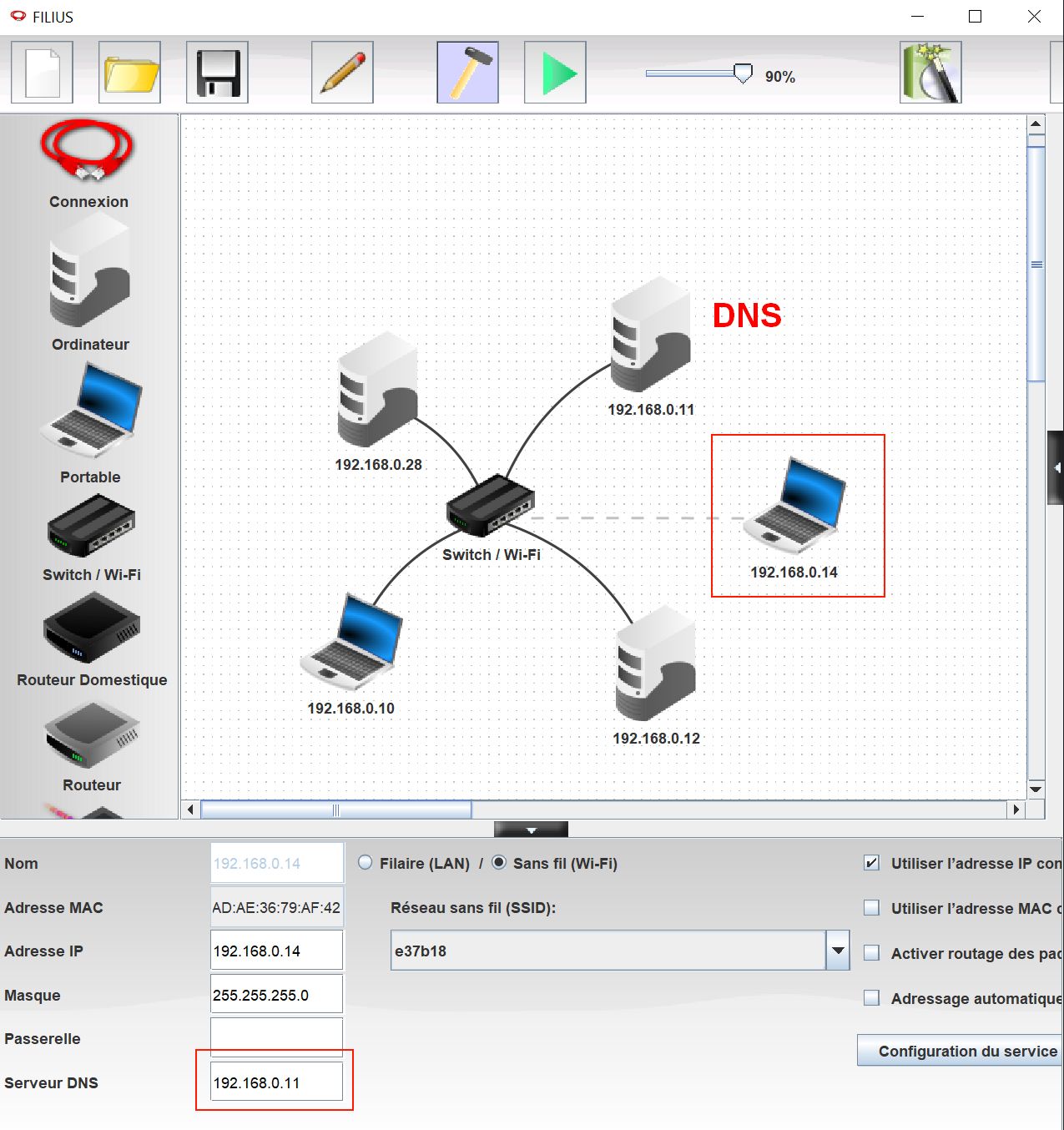 Filius – Réseau informatique – TECHNOLOGIE COLLÈGE